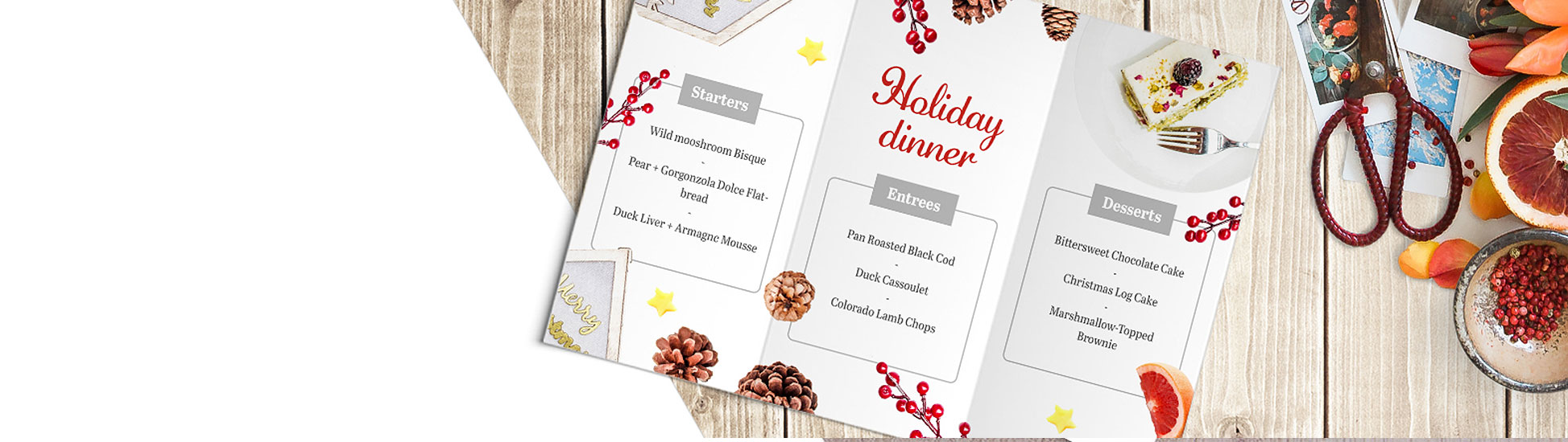 Print Your Own Menu Cards Online